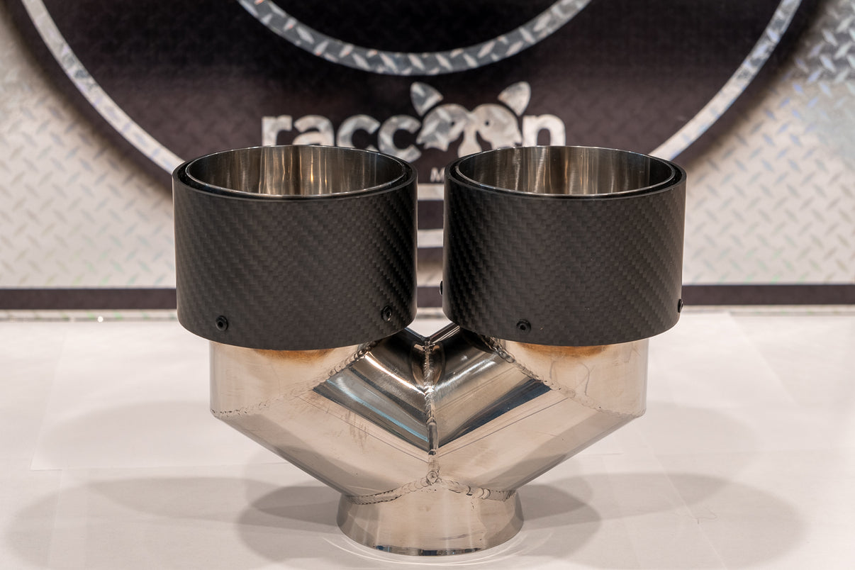2015-2023 Dodge Challenger Carbon Fiber Quad Exhaust Tips / Includes 2 ...