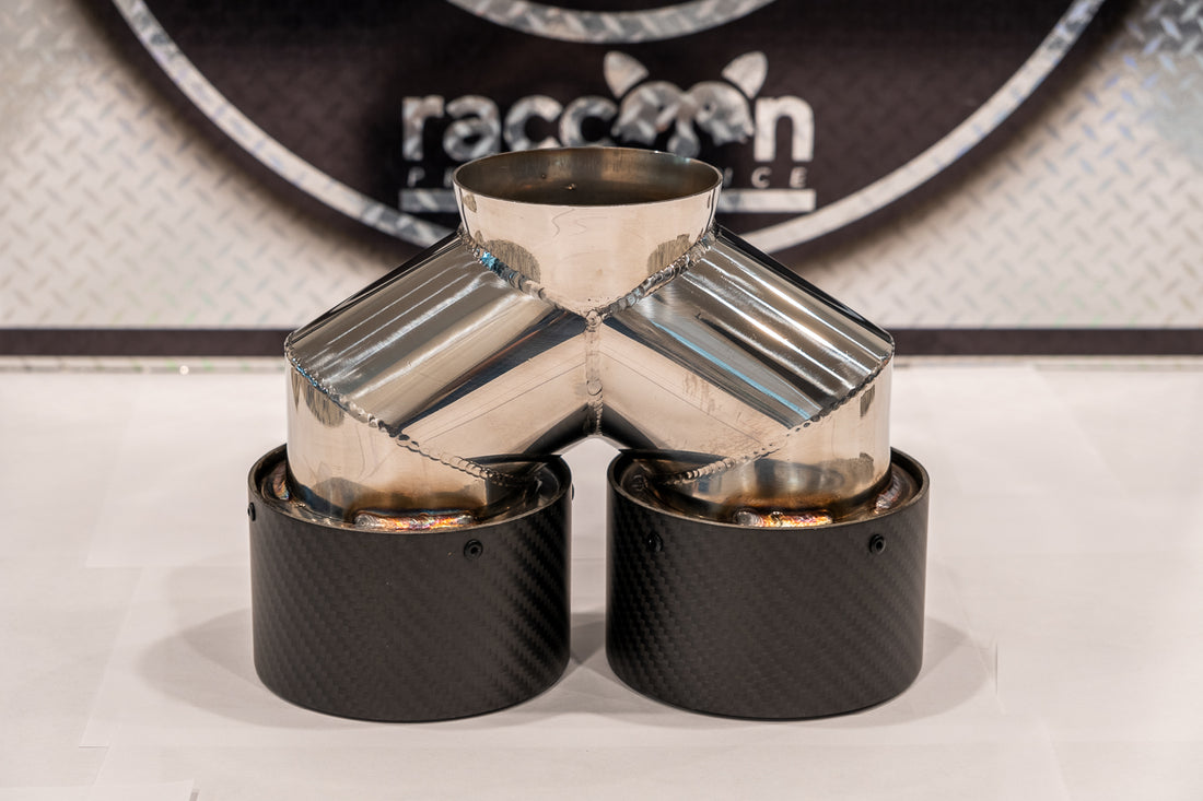 2015-2023 Dodge Challenger Carbon Fiber Quad Exhaust Tips / Includes 2 ...