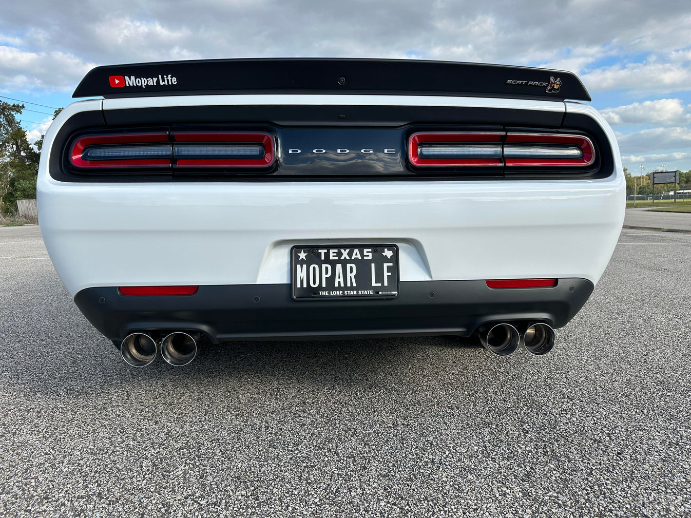 2015-2023 Dodge Challenger Polished Quad Exhaust Tips / Includes 2 Tip ...